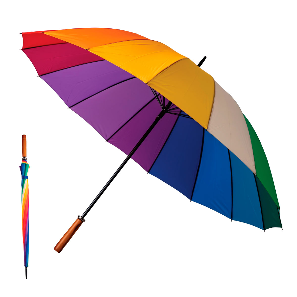 Promotional Large Rainbow Umbrellas | Promotion Products